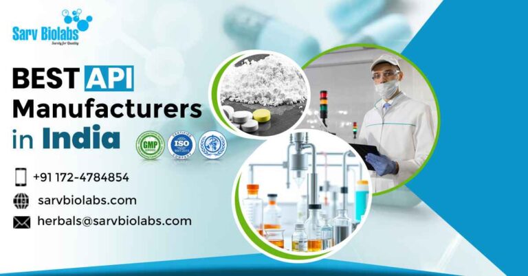 Best API Manufacturers in India - Sarv Biolabs